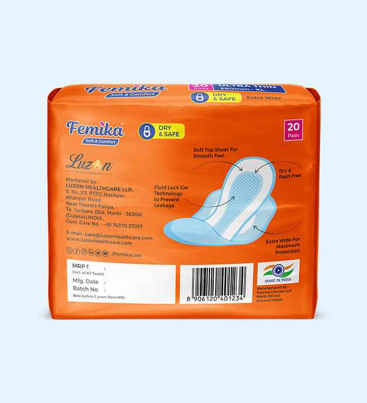 Premium Sanitary Pads | Comfort, Protection & Hygiene | Femika